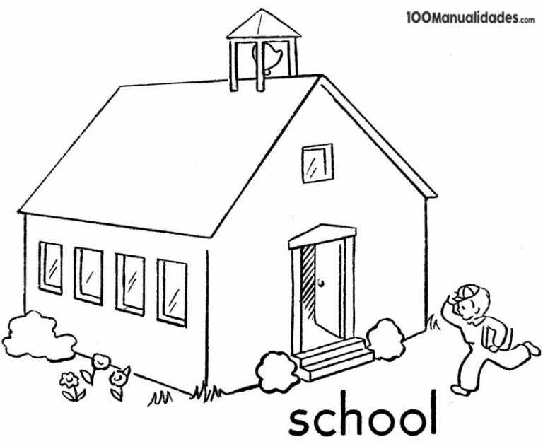 Dibujo Escuela Infantil para Colorear e imprimir Dibujos para Niños